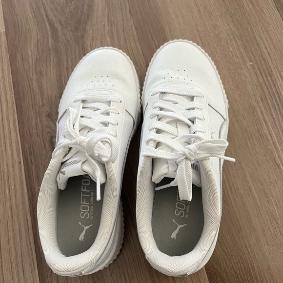 Puma | Shoes | Puma Classic White Trainers | Poshmark
